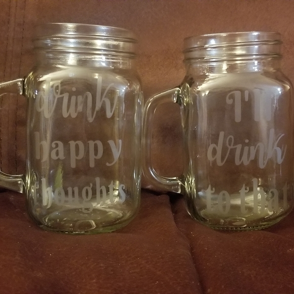 Dining | Custom Made Mason Jar Cups | Poshmark